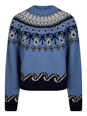 Alanui Sweet Winter Knitwear Sweater - Blu