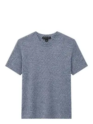 Michael Kors Stylish Linen Blend T-shirt For Perfect For Every Season - Grey