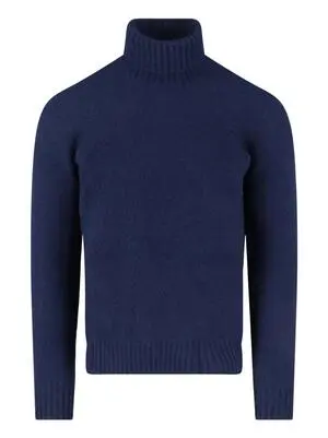 DRUMOHR Wool Turtleneck Sweater - Blue