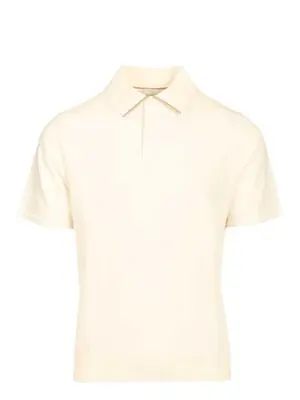 Paul Smith Short-sleeve Knit Polo Shirt - White