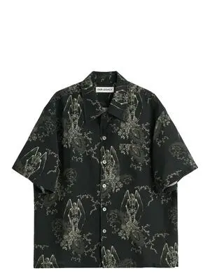 Our Legacy Short Sleeve Button-up Shirt With Chest Pocket Mini - Multicolor