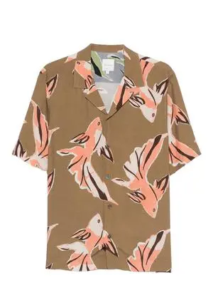 Paul Smith Fish Print Shirt - Green