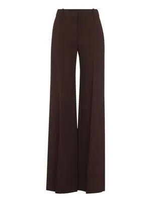 Ermanno Scervino Wide-leg Viscose Blend Trousers - Brown