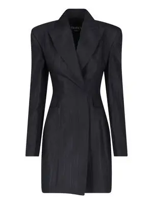 DONDUP Virgin Wool & Viscose Dress - Black