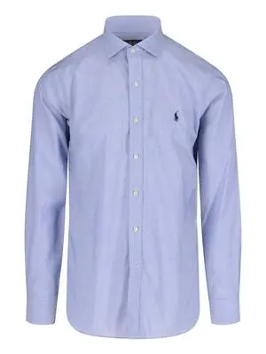 Ralph Lauren Classic Button-up Light Shirt - Light Blue