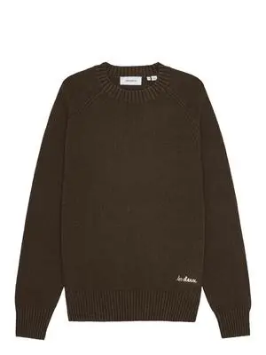LES DEUX Classic Knitted Sweater - Brown