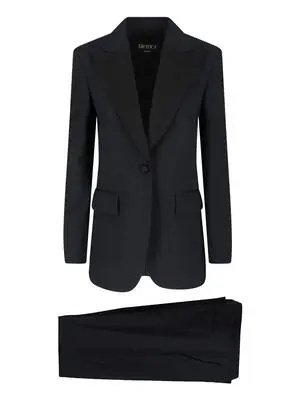 DONDUP Tailored Wool-blend Sheath Dress - Black