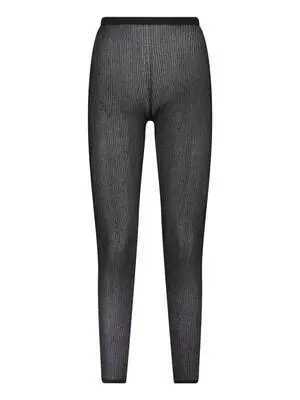 DONDUP Textured Trousers With Metallic Detail - Black