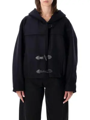 Isabel Marant Étoile Trixie Quilted Hooded Toggle Wool-cashmere Jacket - Blu