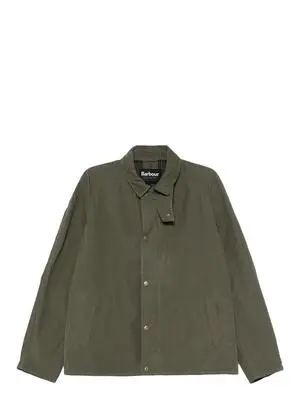 Barbour Cotton Zip And Press-stud Fastening Coat - Green