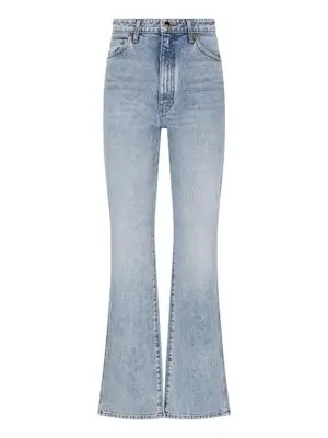 Khaite Denim Jeans With Stretch Waistband - Blue