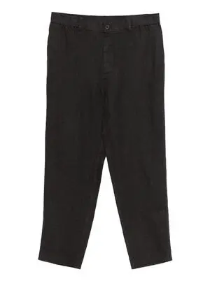 ECOALF Elasticated Waistband Trousers With Button Fastening And Back Pocket - Black