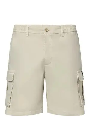 ECOALF Cargo Shorts With Elasticated Waist - Beige