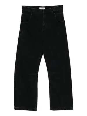 ENTIRE STUDIOS Black Wash Denim Jeans - Grey