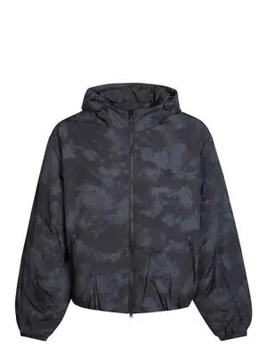 REPRESENT Candclone Hooded Zip-up Jacket With Tie-dye Print - Nero