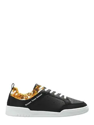 Versace Premium Leather Sneakers - Black