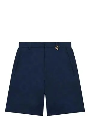 Casablanca Casablanca Men's Tailored Cargo Shorts With Welt Pockets Navy