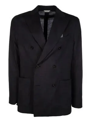 Boglioli Sophisticated Tailored Jacket - Navy
