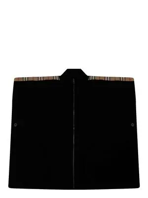Burberry Mini Check-pattern Zip-up Coverall - Nero
