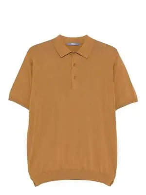 PEOPLE OF SHIBUYA Polo Sweater - Camel