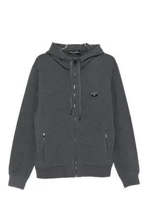 Dolce & Gabbana Zip-up Hoodie - Grey