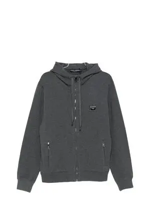 Dolce & Gabbana Zip-up Hoodie - Grey