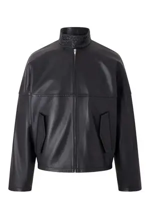 BOTTEGA VENETA BOTTEGA VENETA Lambskin Zip-Up Jacket