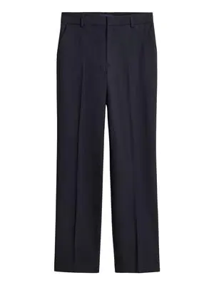 Soeur Tailored Wide-leg Trousers - Navy