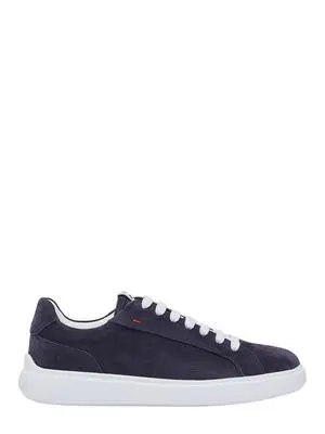 Peuterey Suede Low-top Sneakers - Navy