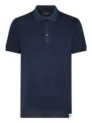 Peuterey Short Sleeve Knit Polo Shirt - Navy