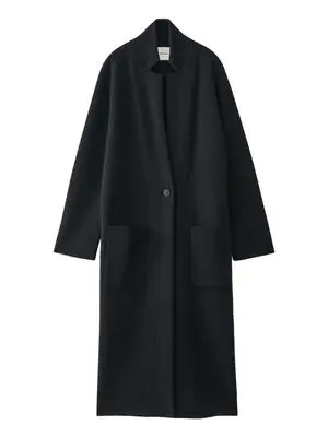 LISA YANG LISA YANG Cashmere Coat With Peak Lapels And Patch Pockets
