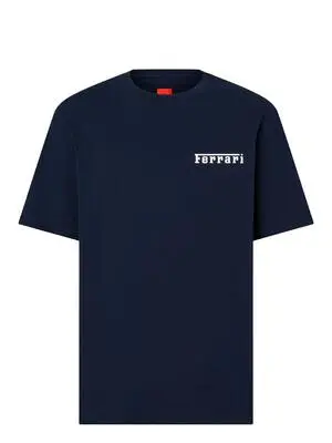 FERRARI Classic Crew Neck Mini Tee For - Navy