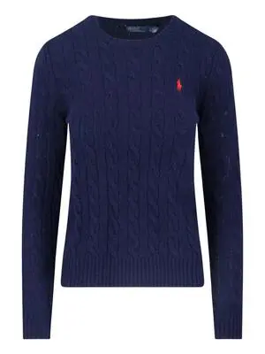 Ralph Lauren RALPH LAUREN Cable-Knit Crewneck Sweater Navy