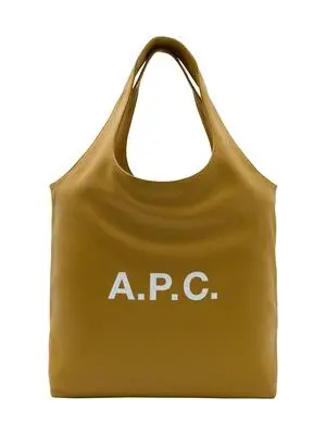 A.p.c. A.P.C. Two-Handle Tote Bag With Front Logo Print Verde