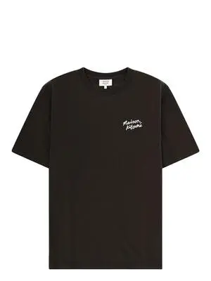 Maison Kitsuné Organic Cotton T-shirt For - Charcoal