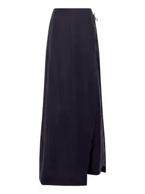 BLUGIRL Maxi Skirt With Tie Detail - Navy