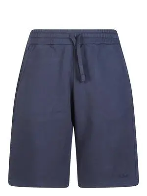 MC2 SAINT BARTH Cotton Mini Shorts - Navy