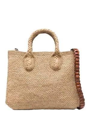 IBELIV IBELIV Mini Raphia Handbag Ecru