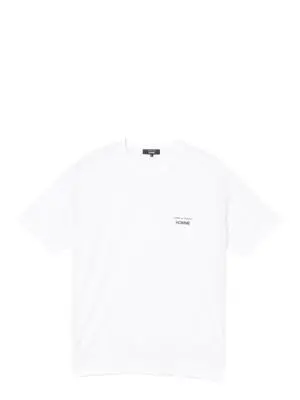 Comme Des Garçons Logo Print Short-sleeve T-shirt - White