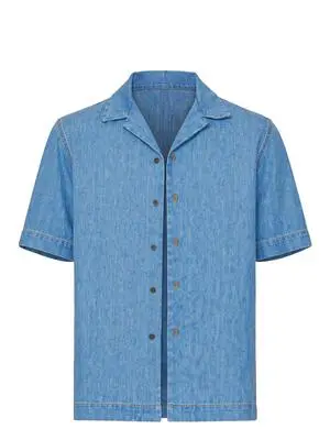 Dries Van Noten Classic Button-up Shirt For Tailored Fit - Navy
