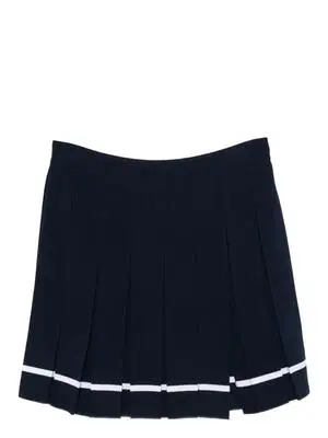 Iceberg ICEBERG Pleated Mini Skirt With Contrast Piping Navy