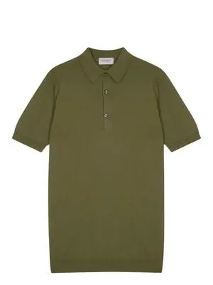 John Smedley Classic Short Sleeve Polo Shirt - Green