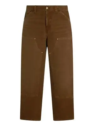 Carhartt Work In Progress Carpenter-style Cotton Trousers - Brown