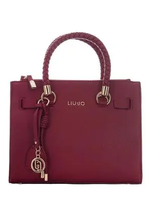 Liu Jo Liu Jo Braided Handle Satchel Bag Brick Red