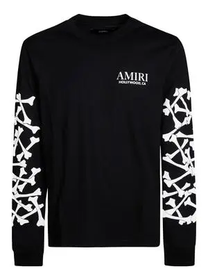 Amiri Mini Bones Stacked Graphic T-shirt - Nero