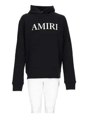 Amiri AMIRI Cotton Hooded Sweatshirt With Logo Black
