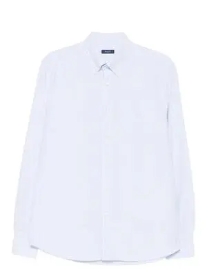 DEPERLU Lightweight Short-sleeve Button-up Shirt For - Light Blue
