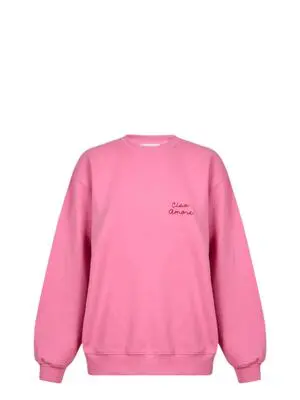 Giada Benincasa Embroidered Crewneck Sweater - Pink