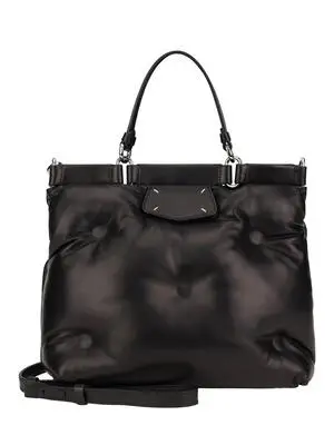 MAISON MARGIELA Glam Slam Leather Tote Handbag - Black