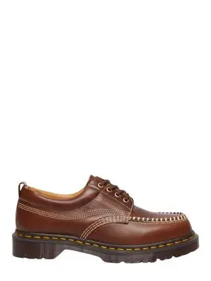Dr. Martens Classic Leather Lace-up Flat Shoes - Brown
